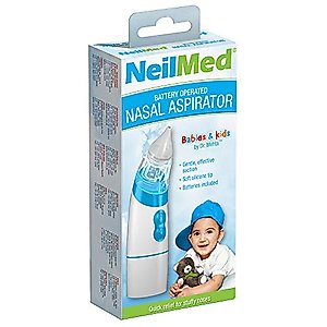 NeilMed Aspirator - Battery Operated Nasal Aspirator for Babies & Kids