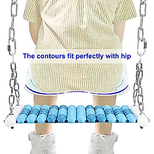 Dakzhou Swing Seat Heavy Duty Non Slip Tree Swing Accessories for Kid Outdoor Indoor Playground, Bule