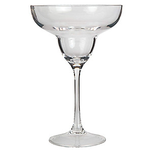 Lily's Home Unbreakable Acrylic Margarita Glasses, Made of Shatterproof Plastic and Ideal for Indoor and Outdoor Use, Reusable, Crystal Clear (10 oz. Each, Set of 4)