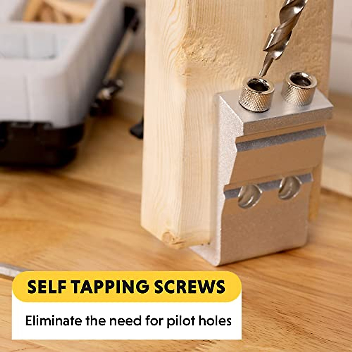 General Tools Woodworking Pocket Hole Jig Kit - All-In-One Aluminum Pocket System with Carrying Case