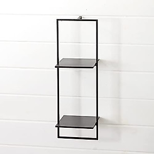 The Lakeside Collection Wall Shelf - Modern Display Shelf for Plants or Trophies - Double