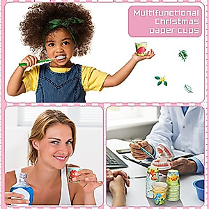 Dingion 1000 Pack 3 oz Bathroom Cups Small Paper Cups Disposable Mouthwash Cups Cute Paper Cups Espresso Cups Disposable Cups for Bathroom, Office, Party, Coffee, Water, Juice, Dinosaur Style