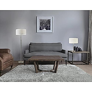 Adesso 3456-22 Hayworth Table Lamp, 22 in., 150W Incandescent/ 150W CFL, Brushed Steel, 1 Table Lighting