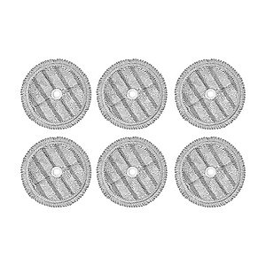 LCHONGMING 6Pcs Replacement Mop Pads Rags. Compatible for LG, A9 Steam Mop Cloth Vacuum Cleaner Robot Mopping Machine Cleaning Cloth Spare Parts. Cleaning Cloth