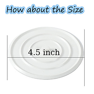 3 Pack 4.5-Inches Silicone Bathtub Drain Stopper Plug Sink Plug Universal Sink Stopper and Travel Plug for Kitchens, Bathrooms and Laundries