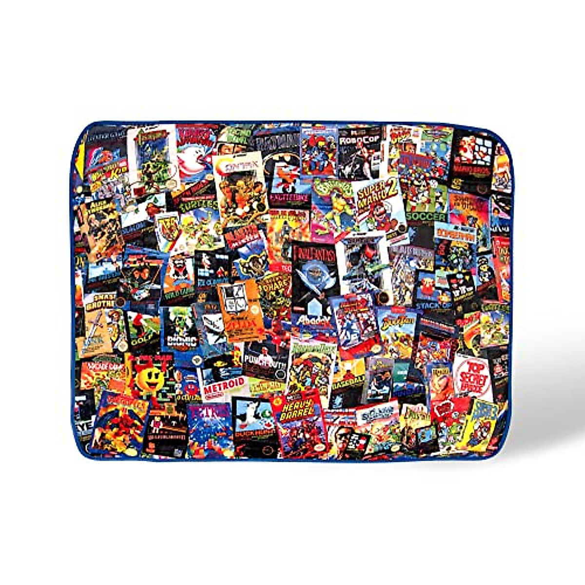 8-Bit Armageddon Retro Video Games Fleece Throw Blanket | Plush Soft Polyester Cover for Sofa and Bed, Cozy Home Decor, Luxury Room Essentials | Novelty Gifts for Adults and Kids | 45 x 60 Inches