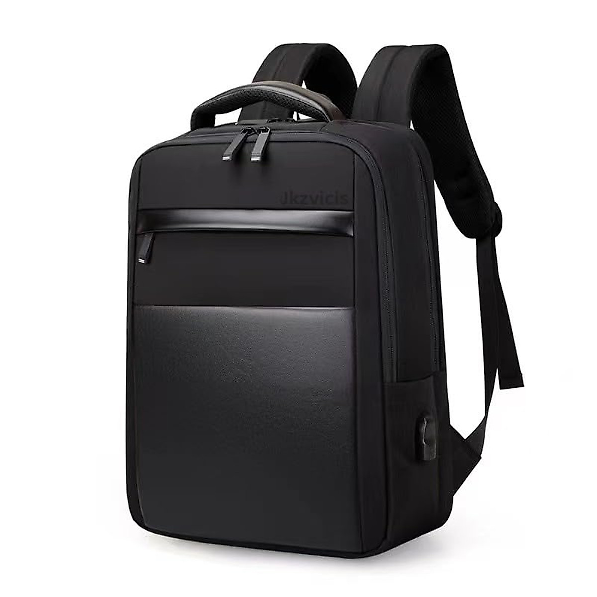 Jkzvicis 16in laptop bag,Black Backpack with USB Charging Port，Travel Laptop Bag,Backpack for Laptop,Lightweight and Waterproof, Unisex Shoulder Laptop Bag，Travel bag