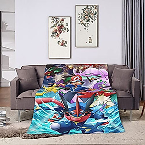 Anime Blanket Merch Ultra Soft Throw Blanket Warm Bed Blanket for Travelling Camping Living Room Sofa Bedroom Decor Gifts（40"x30" Style-1）