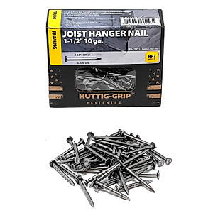 Huttig-Grip 1-1/2 inches Joist Hanger Nail 10 Gauge Bright Finish, 1 lb Pack of 165 Nails