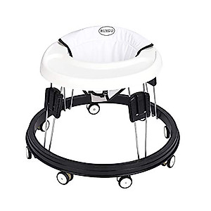 LANGYI Baby Walkers for Baby with Easy Clean Tray, Universal Wheeled Walker, Anti-Rollover Folding Walker for Girls Boys 6-18Months Toddler