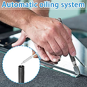 Glass Cutters 2-22mm- Glass Cutter Tool for Thick Glass Tiles Mirror Mosaic Cutting, Glass Cutting Tool with Aotomatic Oil Feed and Replaceable 3 Carbide Cutting Heads