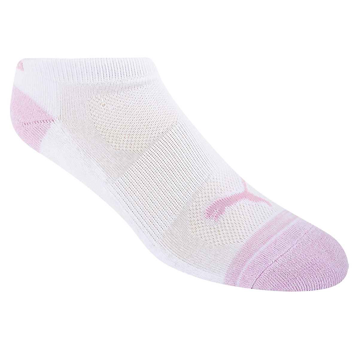 PUMA womens 8 Pack Low Cut Running Socks, White, 9 11 US