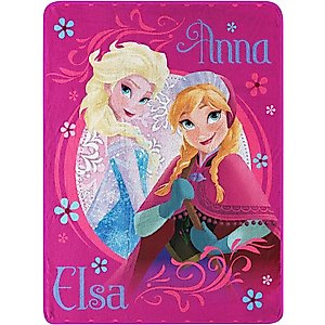 Northwest Frozen Micro Raschel Throw Blanket, 46" x 60", Loving Sisters