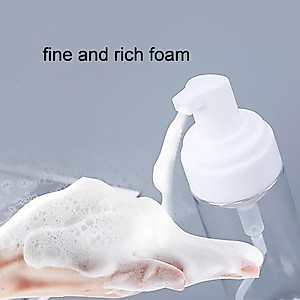 2 Pcs 3.4oz Foam Pump Bottle Travel Foam Pump Bottle Pump Bottle Clear Plastic Press Foaming Soap Pump Dispensers Travel Soap Liquid Bottle Shampoo, for Soap Foam Lotion Bathroom Accessory (100ML)