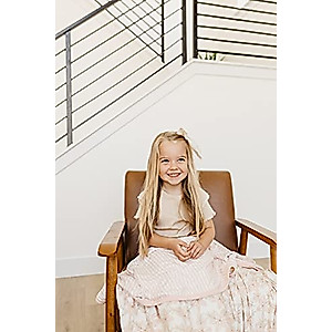 Large Premium Knit Baby 3 Layer Stretchy Quilt Blanket "Kiana" by Copper Pearl