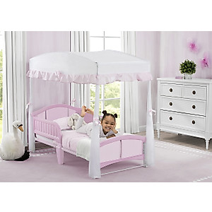 Delta Children Girls Canopy for Toddler Bed, White