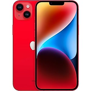 Apple iPhone 14 Plus, 128GB, (PRODUCT) Red - Unlocked (Renewed)