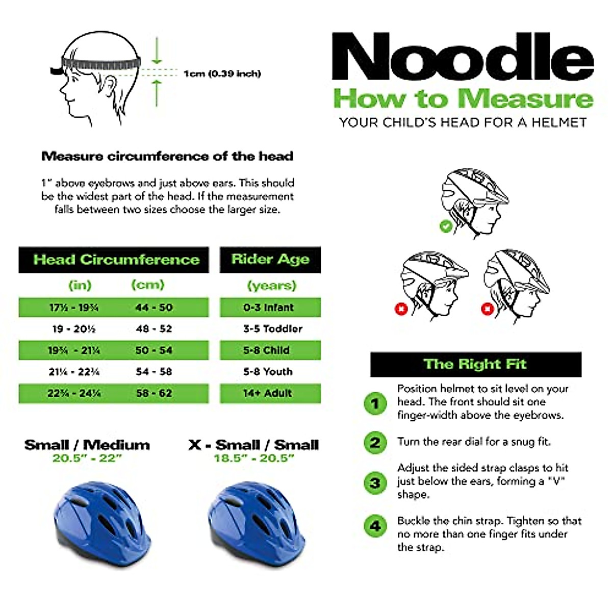 Joovy Noodle Bike Helmet for Toddlers and Kids Aged 1-9 with Adjustable-Fit Sizing Dial, Sun Visor, Pinch Guard on Chin Strap, and 14 Vents to Keep Little Ones Cool (Small, Blueberry)