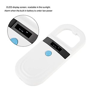 Luroze Pet Microchip Scanner, USB Rechargeable FDX B EMID Microchip Reader Scanner High Brightness