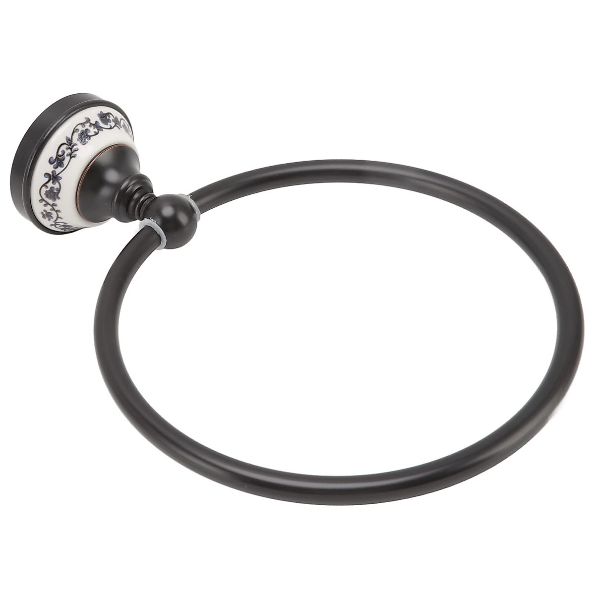 Garhelper Towel Rings for Bathroom Wall, Antique Retro Design Round Towel Holder, Wall Mounted Bath Hand Towel Rack, Rail Bathroom Hardware Classical Ancient Hardware for Bathroom Kitchen Wall Door