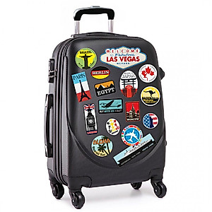 Wall4Stickers® Luggage Stickers Suitcase 17x Patches Vintage Travel Labels Retro Vintage Graffiti iPhone car stickerbomb Style Vinyl Decals Door Skateboard Cafe