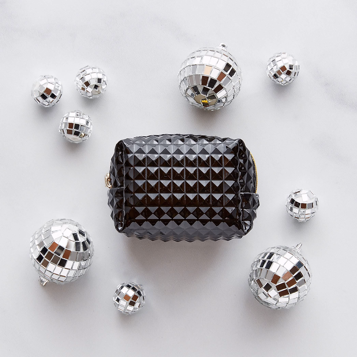 Pinch Provisions Minimergency Kit, Includes 17 Travel-Sized Cosmetic Essentials, Convenient for Purses, Emergency Beauty Accessories, Gifts for Holiday’s & Birthday’s, Edge Black