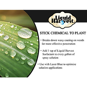 Liquid Harvest Lazer Blue Spray Pattern Indicator 8 oz, Surfactant 8 oz, and Mesotrione 8 oz Bundle for Effective Weed Control