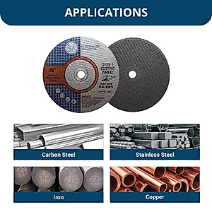 Benchmark Abrasives 4 Inch Grinder Cut Off Wheels Aluminum Oxide Thin Type 1 Angle Grinder Cutting Disc for Metal, Stainless Steel - with 3/8" Arbor Hole, Fast Grinder Cutting Wheel - 25 Pack