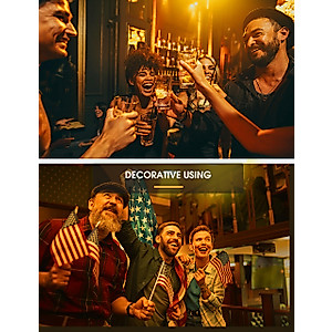 LOHAS Orange Flood Light Bulbs, PAR38 LED Flood Light Outdoor 100W Equivalent, 15 Watt Colored Porch Light Bulb, E26 Base Ideal for Home Lighting, Holiday, Party Decoration, 2 Pack