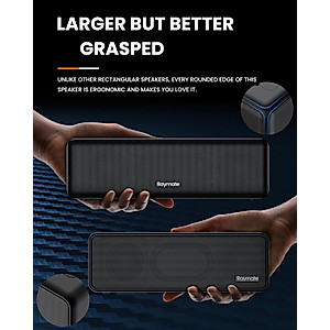 Raymate Bluetooth Speakers, HiFi Stereo Sound with DSP, 30W IPX7 Waterproof Speaker Wireless Bluetooth-V5.0, 1000mins Playtime, Portable Speaker for Home, Outdoor, Party