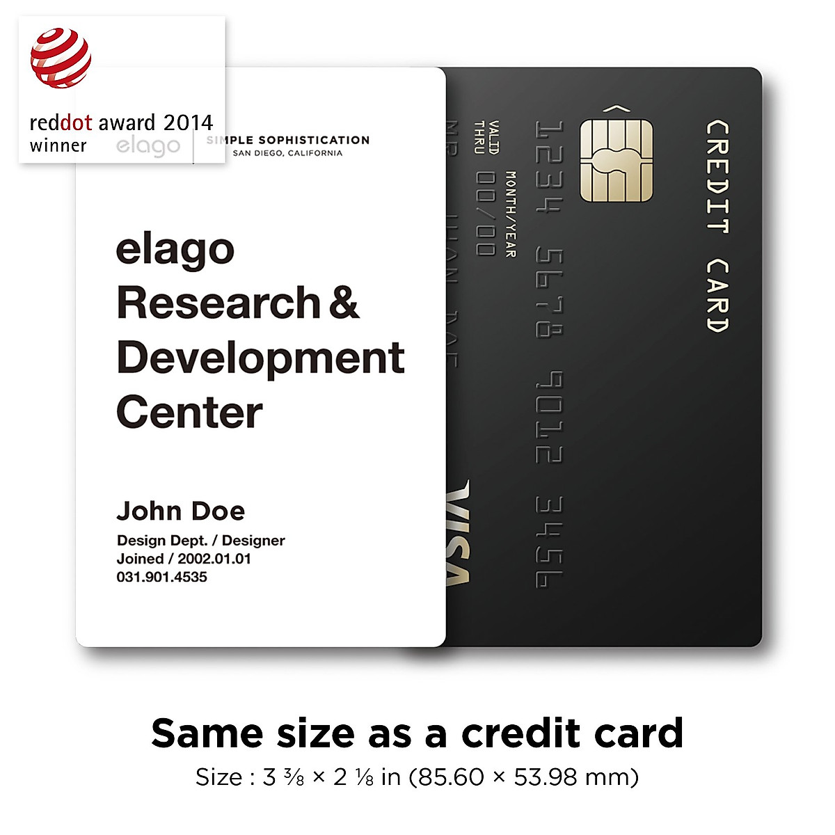 elago iD1 USB ID Card Holder (reddot Design Award Winner 2014) - Jean Indigo(USB Flash Drive Not Included)