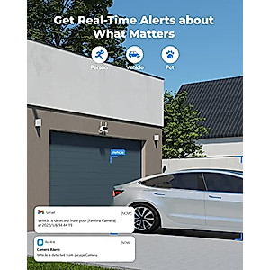 REOLINK Floodlight Camera, 4K Dual-Lens Wired WiFi Outdoor Security Camera 180° FOV, Smart Human/Vehicle/Pet Detection Siren Alarm, Color Night Vision, 2.4G/5GHz Dual-Band WiFi, Duo Floodlight WiFi