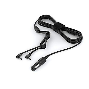 Pwr Extra Long 11 Ft Car Charger for Dual Screen Portable DVD Player Sylvania Philips Insignia Ematic: Ly-02 Ay4133 Ay4197