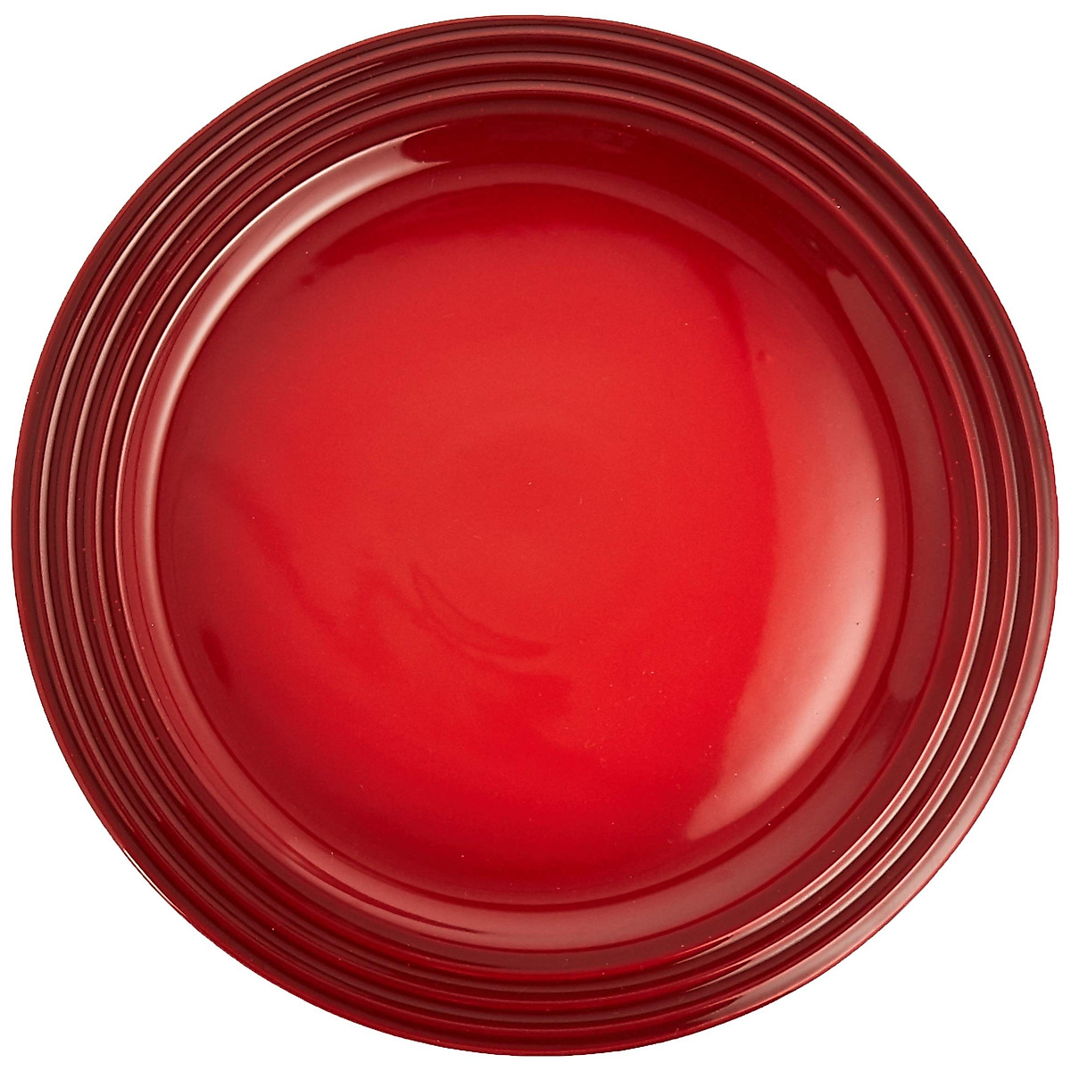 Le Creuset Stoneware Dinner Plates, Set of 4, 11.25" Each, Cerise