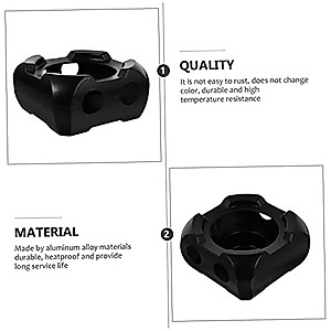 DOITOOL Korean Bbq Grill 1pc Barbecue Stove Camping Burner Portable Charcoal Grill Stove Food Cooking Stove Hotel Supplies Outdoor Aluminum Alloy Black Charcoal Grills