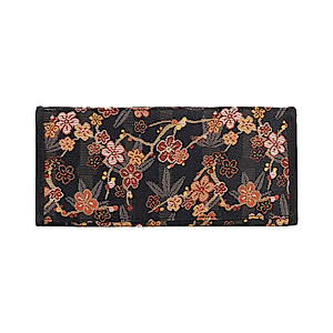 Signare Tapestry Shoulder Bag Shopping Bag for Women with Ume Sakura Design with Japanese Style