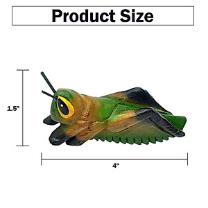 3 Pcs Handmade Wooden Percussion Instruments Animal Set, 3 Inch Wooden Frog, 4 Inch Wooden Cricket, and 2.3 Inch Wooden Owl, Artistic Craft and Unique Gift (Small)