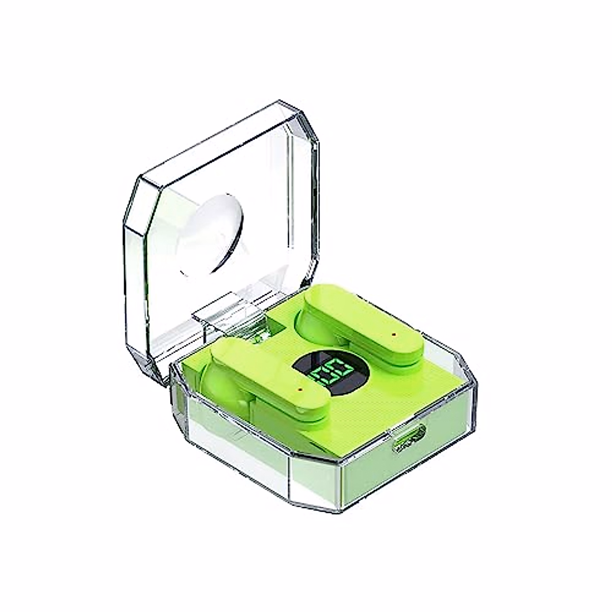 Bluetooth 5.3 Headphones, Wireless Earbuds with 40 Hours Playtime Charging Case, Deep Bass, IPX7 Waterproof Running Earphones with 4 Microphones for Clear Calls, LED Display, (Black)