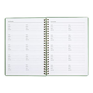 Letts Celebrate Weekly/Monthly Planner, 12 Months, January to December, 2024, Gold Twin-Wire Binding, A5 Size, 8.25" x 5.875", Multilingual, Mint (C082187-24)