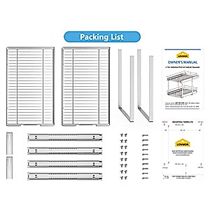 LOVMOR Slide Out Cabinet Drawers Pots and Pans Organizer and Storage, 11" W x 21" D, 2 Tier