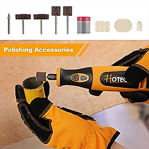 Hoteche 276Pcs Rotary Tool Accessories Kit 1/8-Inch Shanks Universal Accessories Kit Power Rotary Tool Accessries for Carving, Polishing, Sanding, Cutting with Carrying Case