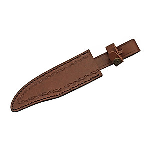 SZCO SUPPLIES 12.25"" Black Handle Mountain Lion Hunter Bowie Knife (203421-BK)