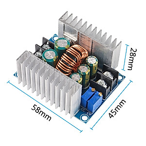 QCCAN 2PCS 20A 300W DC-DC Buck Converter Step Down Module Adjustable DC 6-40V to 1.2-36V Voltage Regulator Buck Converter Constant Current Power Supply Module