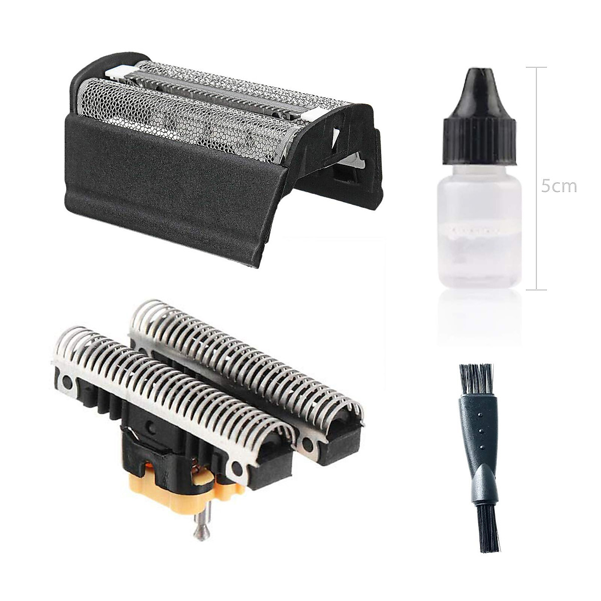 Suprafive Replacement Foil and Cutter w/Rozor Shaver Oil& Cleaning Brush Compatible with Braun 31B 5000 5610 5611 5612 5614 5414 5417 5427 5443 5444