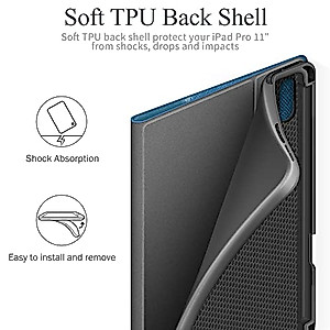 KingBlanc iPad Mini 6th Generation 2021 (8.3 Inch) Case with Pencil Holder, Auto Sleep/Wake & Stand Function, Apple Pencil2 Wireless Charging, PU Leather Folio Smart Cover for iPad Mini6, Blue