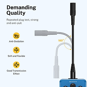 Donner DPA-100 Guitar Pedal Power Supply Adapter 9V DC 1A Tip Negative 5 Way Daisy Chain Cables for Effect Pedal