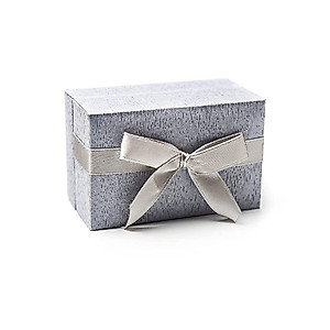 Oro Leoni 925 Sterling Silver CZ Huggie Earrings. Rhodium Plated with Round Cubic Zirconia. 1.5cm Diameter