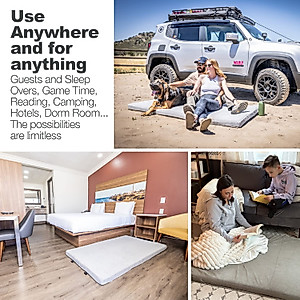 Better Habitat SleepReady Portable Floor Bed | 3 inch 100% CertiPUR-US Memory Foam | Twin, Single | Sleeping Pad, Camping Mattress | Roll Out, Foldable, Waterproof Cover, Travel Bag | 1 yr Warranty…