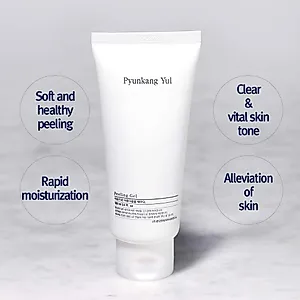 [PKY] Pyunkang Yul Peeling Gel with Immediate Visible Effect, Mild and Smooth Face Scrub with Papaya and AHA, Zero-Irritation, Korean Skincare (3.4 Fl.Oz, 100ml)