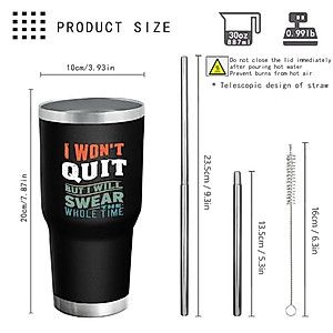 I Won't Quit But I Wills Swears The Wholes Time Coffee Tumbler Insulated For Moms Sports